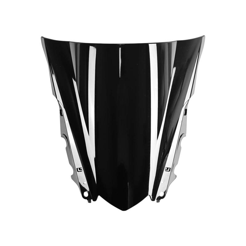 YUANYE フロントガラス バイク用 スクリーン YZF R3 R25 2015-2018 バイク 風防 ウインドシールド(ブラック)フロントガラス それは仕事をしますが、風切り音とバッファリングを本当に減らします。フロントガラス バイク...