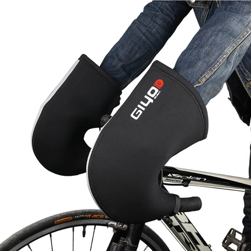 Aking バイクハンドルカバー 防寒 防風 ハンドルウォーマー サイクリング用 手袋 冬用 左右セットロードバイク用 マウンテンバイク用防寒、防風：材質:SBR ネオプレン。ネオプレンはウェットスーツ用の理想的な防水材料と言われており、こ...