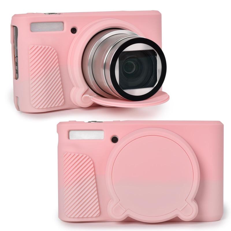 Rieibi SX740 カメラケース、Canon PowerShot SX740/SX730 カメラ用シリコンケース、Canon SX730/SX740 HS デジタルカメラと互換性のあるシリコン保護カバー