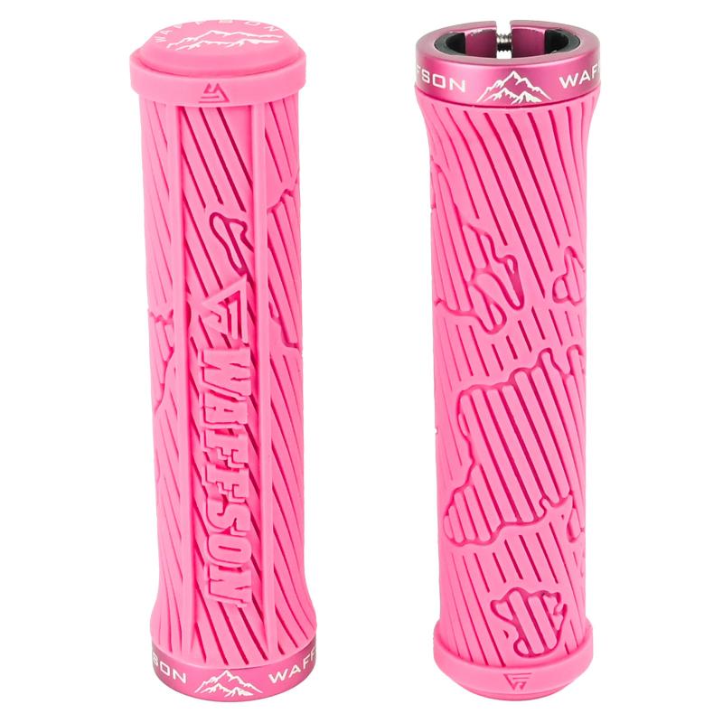 WFS World Map MTB Single Lock-on Grips for BMX, Mountain Bikes, Road &amp; City Bicycles, Soft Comfortable Ergonomic, An...