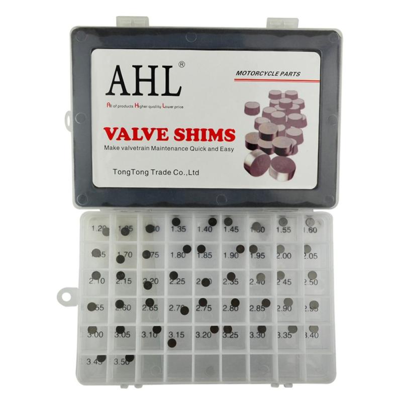 AHL 7.48mm 1.20mm-3.50mm バルブシムキット バルブアジャストシム カワサキ W650 2000-2001 / KLE650 Versys 2008-2010
