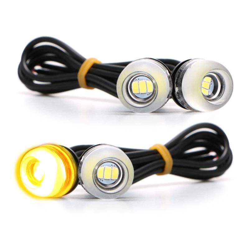 Yuumo+ バイク ウインカー LED 極小 ポジションランプ デイライト 高輝度 ミニ ナノ 小型 M6 汎用 4個セット