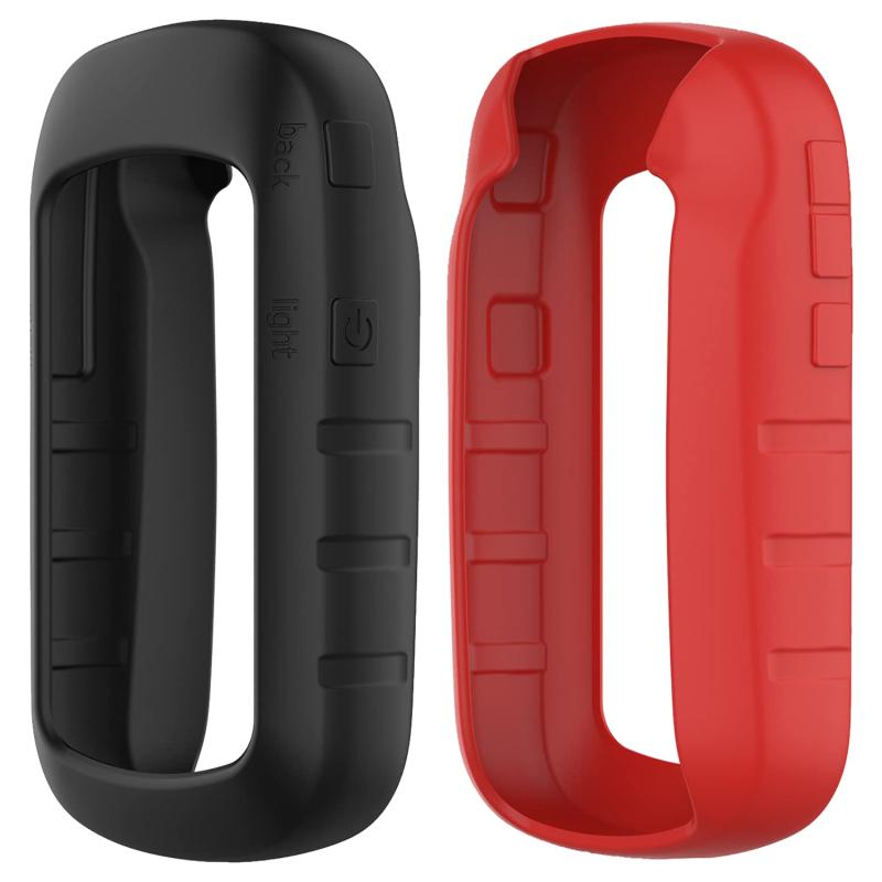 ECSEM対応ガーミンeTrex 10/20/20X/22X/30/30X/32X/201X/221X/209X/309Xケース garmin eTrex 22xスマートウォッチ用ソフトシリコーンゴム製のケース（ブラック+レッド）対応モデル...