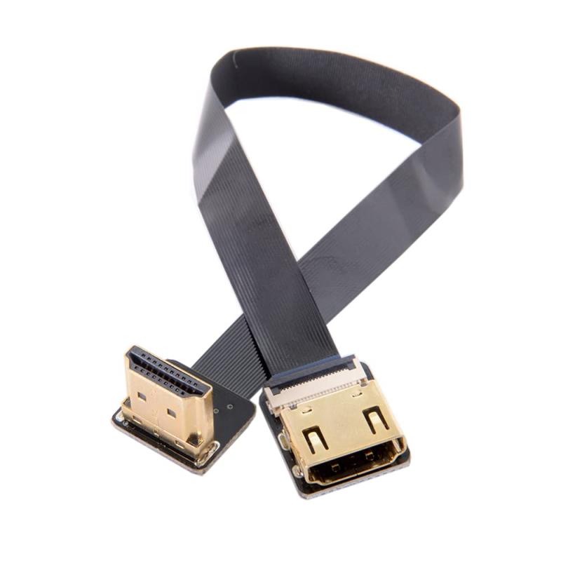 NFHK CYFPV FPV HDMI 男性から 90D HDMI 男性女性 HDTV FPC フラット ケーブル FPV HDTV マルチコプター 空撮用
