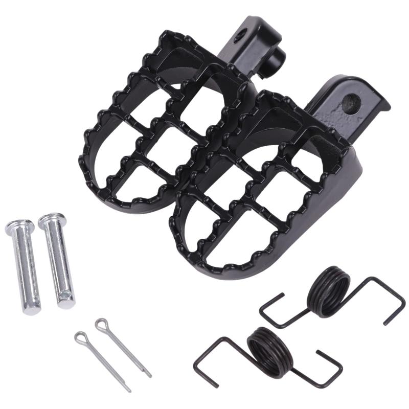 ルボナリエ バイク用ワイドフットペグ フットペグ フットレスト 左右セット バイクペダル オフロードバイク
