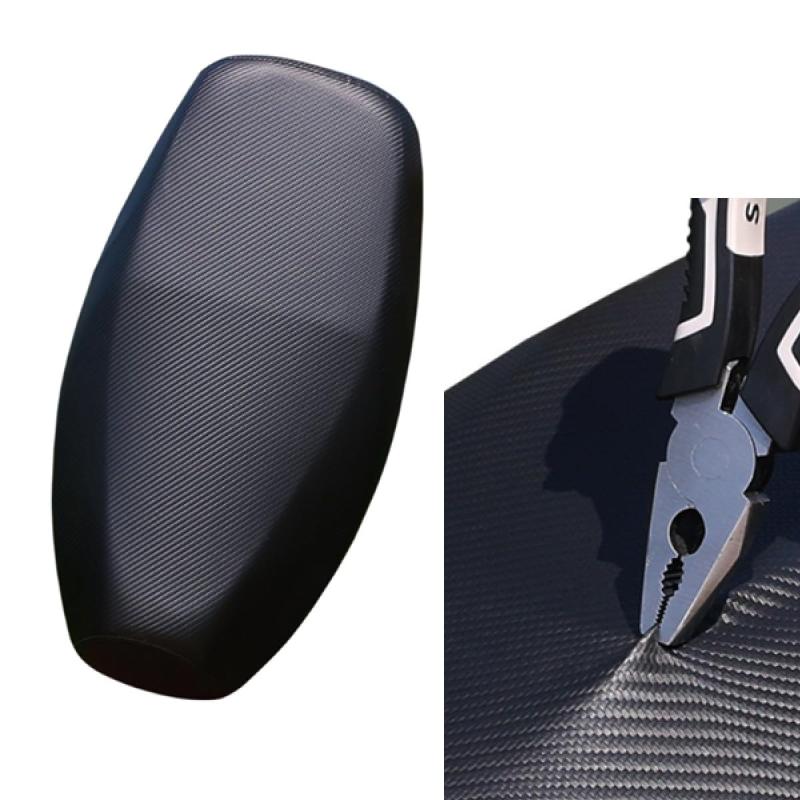 VERISSY バイク シートカバー 防水 原付 50cc 125cc スクーター サドルカバー 厚手 雨 保護カバー シート補強 補修 丈夫 撥水 汎用 被せるだけ 破れ対策 防水シートカバー 簡単装着 3D 立体 伸縮 ゴペンチでも裂け...