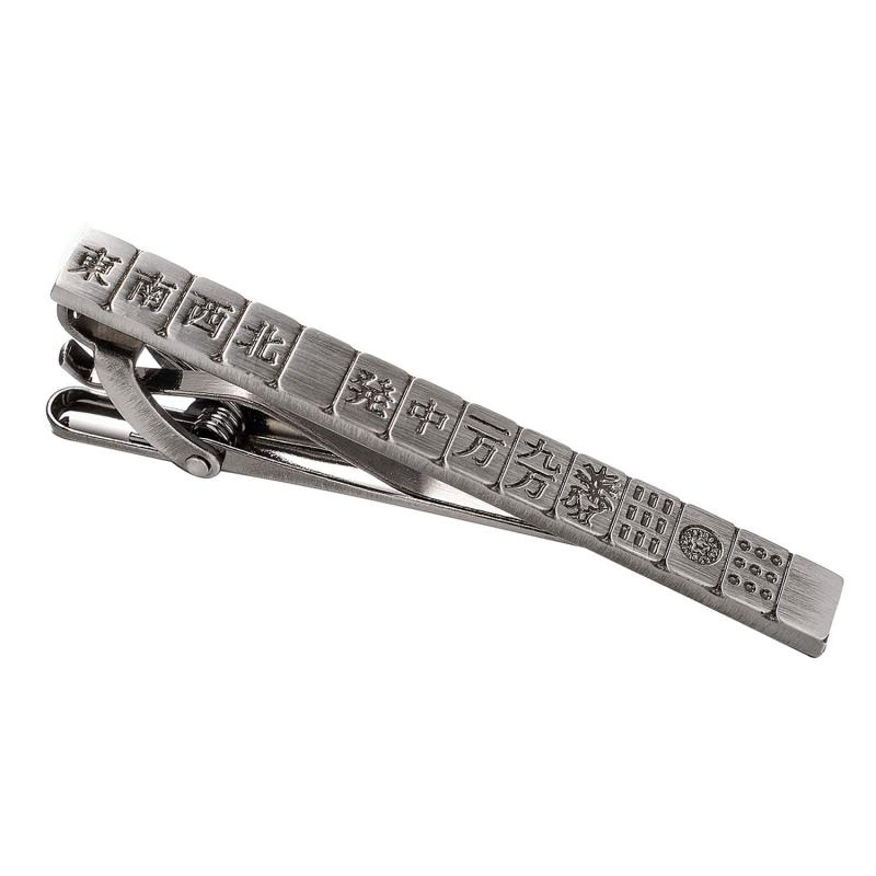 Yoursfs おもしろ ネクタイピン 麻雀 おしゃれ メンズ 黒 国士無双 タイピン ユニーク プレゼント11111