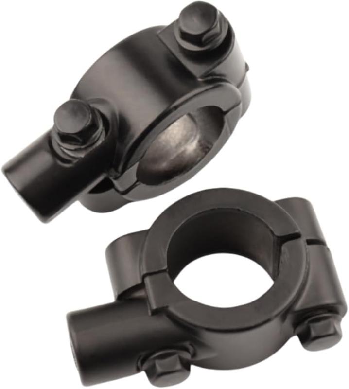 バイク ハンドル DN22-25mm対応 ミラー ホルダー マウントホルダー アダプター クランプ 穴あけ不要 取付簡単 バイク/自転車/ダートバイク用 2個セットパッケージ内容：2個セットで左右のミラー取付に便利です素材：アルミ合金 。耐...
