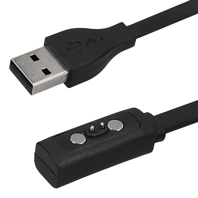 kwmobile Pebble 2SE / 2+ / Time/Time Steel/Time Round対応 USB 充電器 - スマートウォッチ スマートバンド smart watch 充電ケーブル - スペア チャージャー以下に対応:...