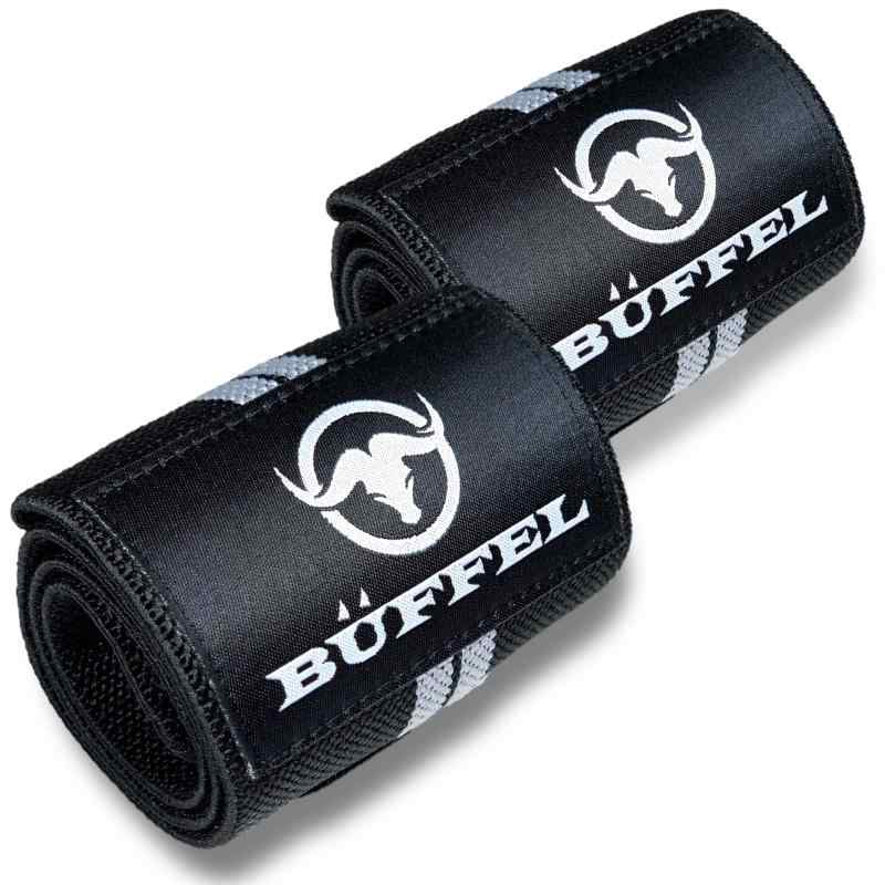 BÜFFEL (バッフェル) リストラップ 手首サポーター ウェイトトレーニング 2枚組 60cm×8cm 筋トレ リストストラップ 手首固定 ウエイトトレーニングウェイトトレーニングに必須のリストラップこれから始める初心者から、上級者まで...