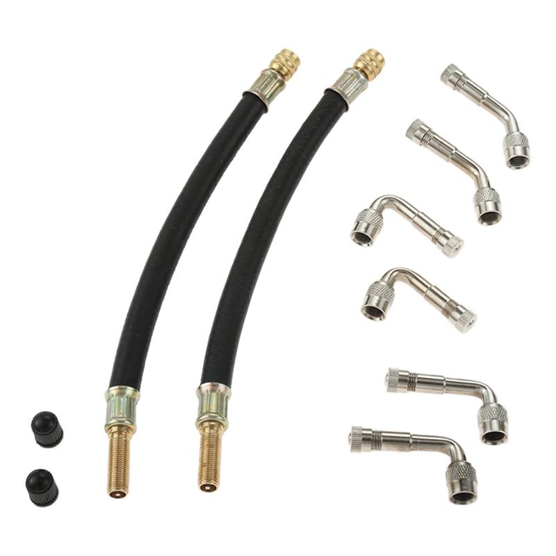 Etermeta バイク用エアーバルブエクステンション 米式 L型 45°+ 90°+ 135° (3種各2個)