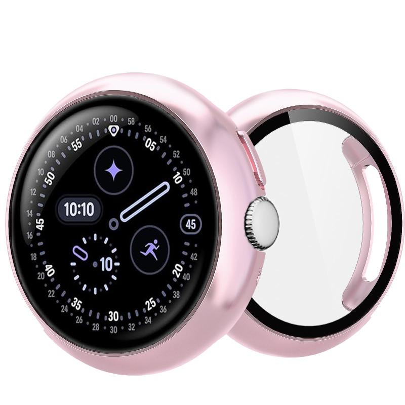 Yaodle For Pixel Watch 4 カバー 45mm PC素材 カバー ガラスフィルム一体型 全面保護 二重構造 防塵 日本旭硝子材 キズ防止 軽量(45mm,ローズゴールド)対応機種：本製品は強化版のGoogle Pixel...