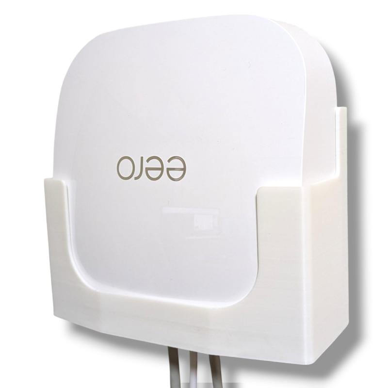 eeroPro6E専用壁掛けホルダー 壁掛けホルダー メッシュwifiルーター eero Pro 6E 互換品 ウォールマウント 取り付け 簡単 省スペース ミニマリスト 壁面収納 インテリア 収納 マウント ねじ 釘 壁落ち着いた白色、素...