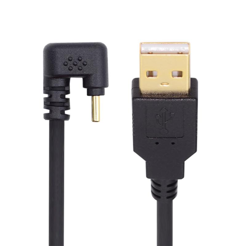 cablecc USB2.0/USB3.0 Type-A - USB-C Type C 電源データケーブル オス-オス 反対 U字型 バックアングル