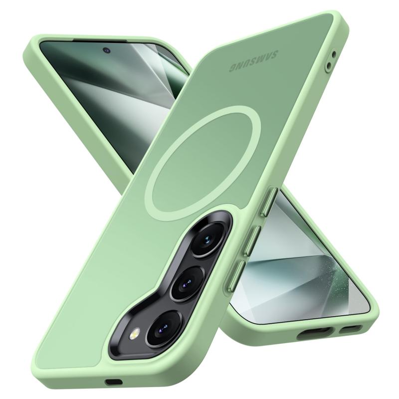 JSTNMEBO Galaxy S24 用ケース Magnetic対応 磁気吸着力アップ 半透明 薄型 ギャラクシーs24 用ケース 耐衝撃 米軍MIL規格 黄変防止 ストラップホール付き 6.2インチ カバー J09-S24【対応機種】G...