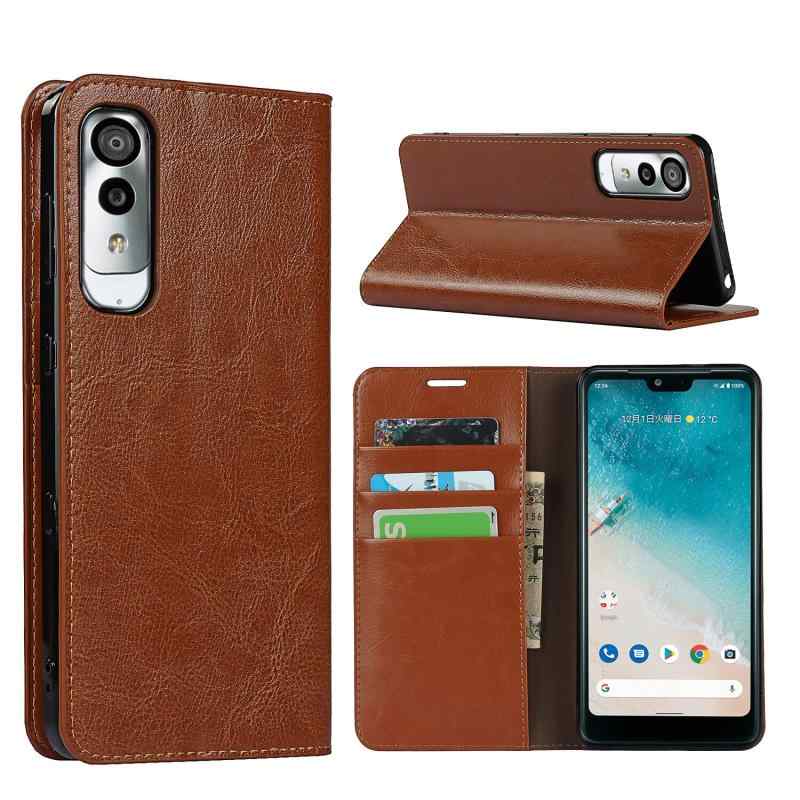 Crazy Horse Leather Case for Android One S8