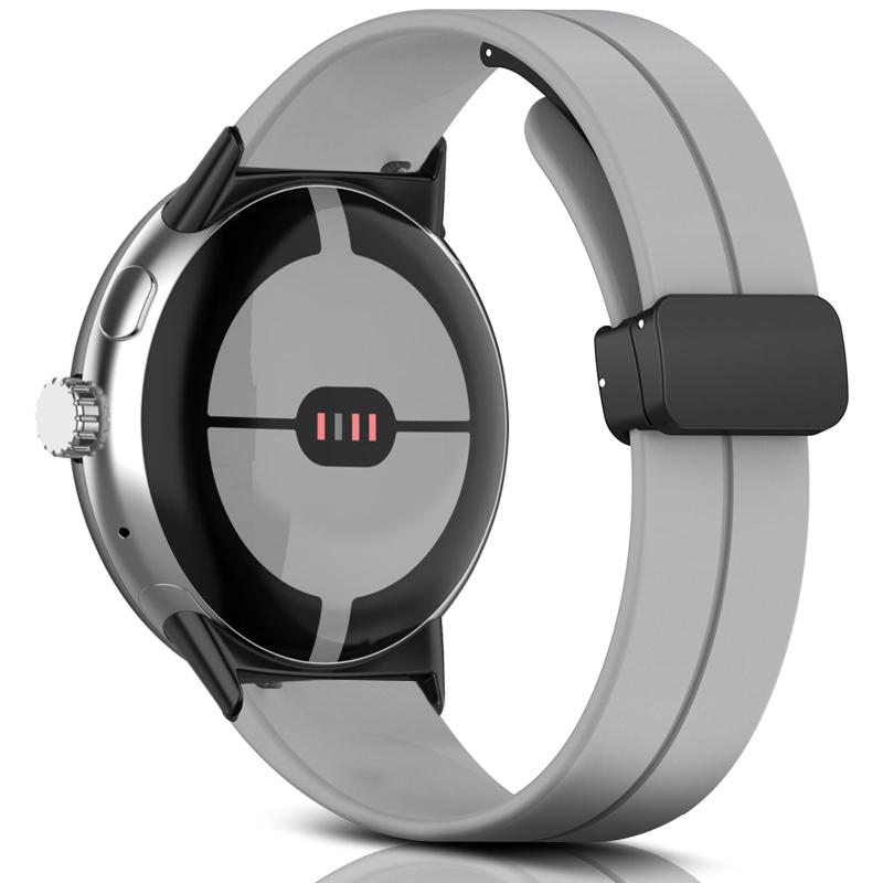 [RoSoki] バンド Google Pixel Watch 2 / Google Pixel Watch 対応 バンド シリコン製 マグネット付き スポーツバンド ストラップ 替えバンド 交換ベルト 柔らかい 磁気付き 装着簡単 バンド...