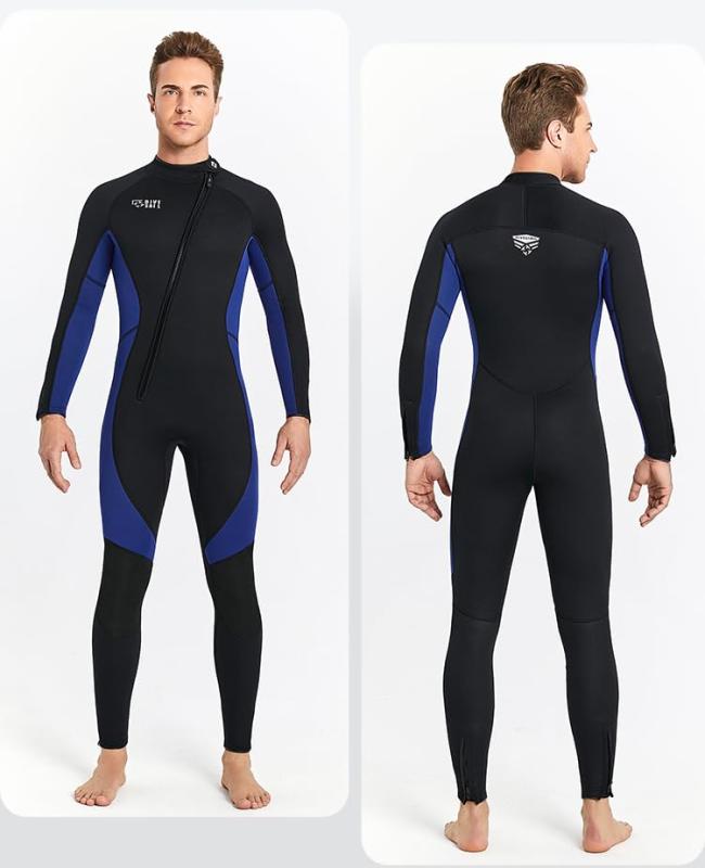 Dive&amp;Sail ウェットスーツ 3mm フルスーツ [並行輸入品]前開き斜めファスナーで着脱容易。