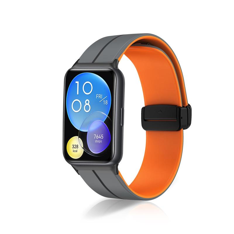 [ReHowy] バンド HUAWEI WATCH FIT 2 対応 シリコン製 弾力性 HUAWEIウォッチフィット2 交換バンド 磁気 バックル付き サイズ調節可能 交換ベルト コンパチブル HUAWEI WATCH FIT 2 バンド