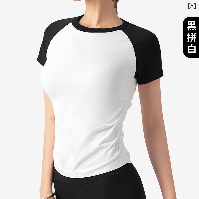 AMI MEDEA 3 d シームレス 織 半袖 通気 性 タイトで 快適な スポーツランニングヨガフィットネス 服 トップス 女性供給カテゴリー: スポット製品カテゴリー: Tシャツ機能: 超弾性ブランド: AMI MEDEA対象性別: ...