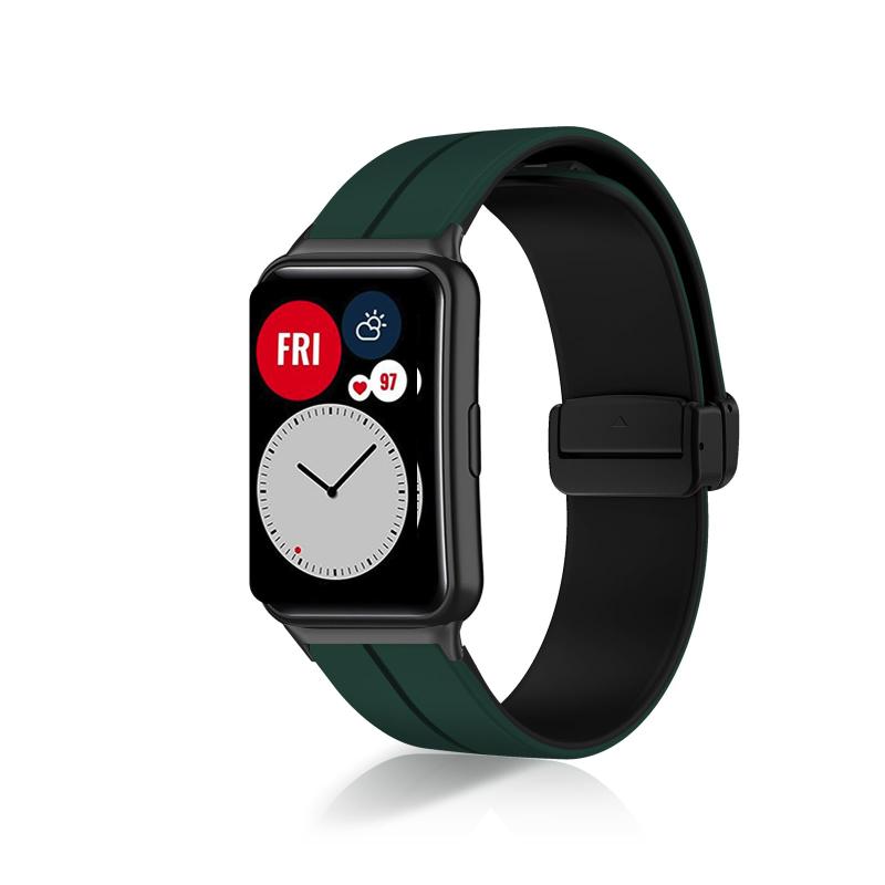 [ReHowy] バンド HUAWEI WATCH FIT Special Edition/HUAWEI WATCH FIT 対応 シリコン製 弾力性 HUAWEIウォッチフィット 交換バンド 磁気 バックル付き サイズ調節可能 交換ベルト...