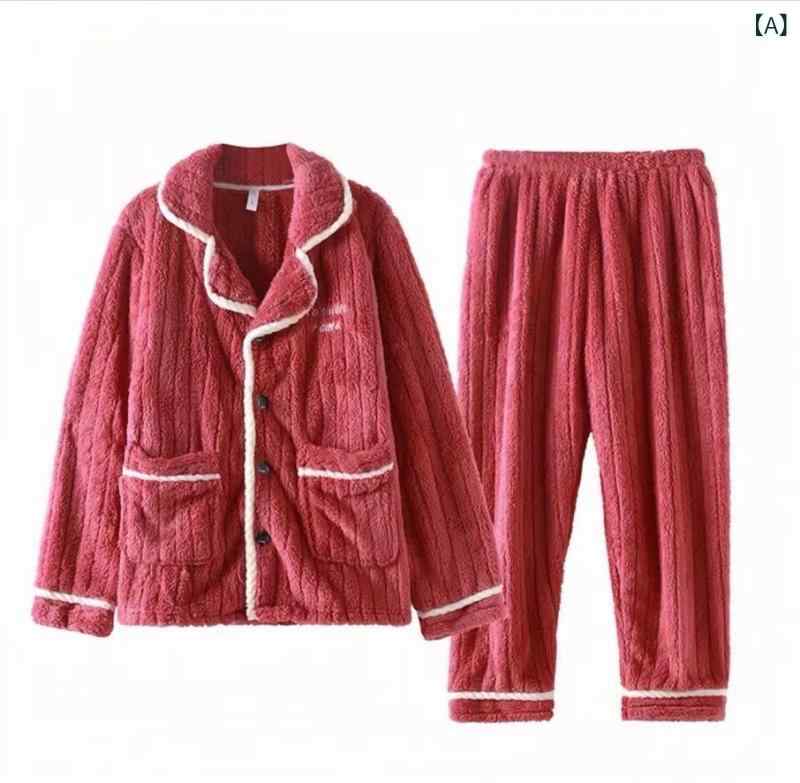 秋冬 01 カップル パジャマ 長袖 通気 綿 質 男性 女性は 保温を 厚く して 家の 服を 着る ことが できる製品カテゴリー: スーツ生地名: コーラルベルベットスタイル: カーディガン,豪華で高貴な主な生地構成: ポリエステル繊維...