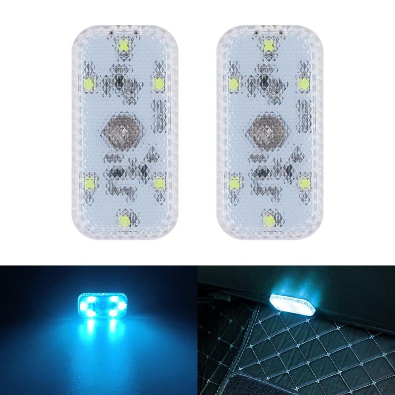 FUTWOD ルームランプ LED ホワイト アイスブルー 青 マルチカラー 白 車用 ルーム LEDバルブ 電球 室内灯 ラゲッジランプ トランク灯 マップランプ グローブボックスランプ 玄関 階段 引き出し U