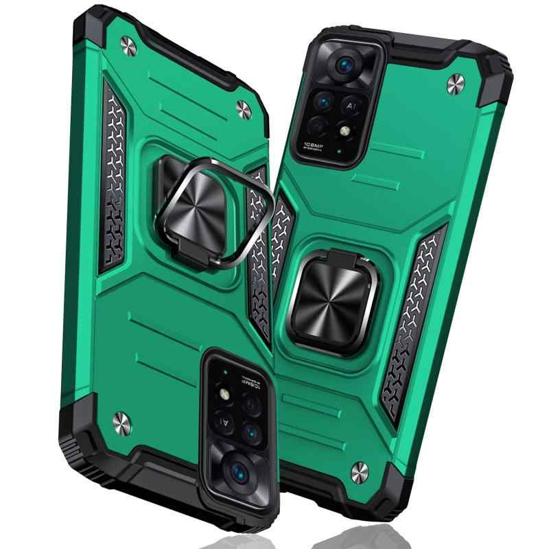 TMUJWS Redmi Note 11 Pro 5G 用のケース リング 衝撃吸収 耐衝撃 TPU+PCバンパー 二重構造 米軍MIL規格 全面保護 車載ホルダー対応 擦り傷防止 滑り止め 軽量 薄型 レッドミー ノート11 pro 5g...