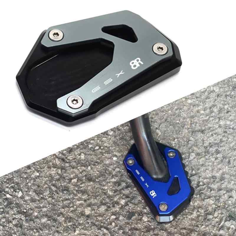For スズキ GSX-8R GSX8R GSX 8R 2023 オートバイキックスタンドサポートプレートサイドスタンド延長パッド数量: 1個カラー：ブラック/チタン/ゴールド/ブルー/レッド適合車種:適合車種:GSX8R 2023用用材質...