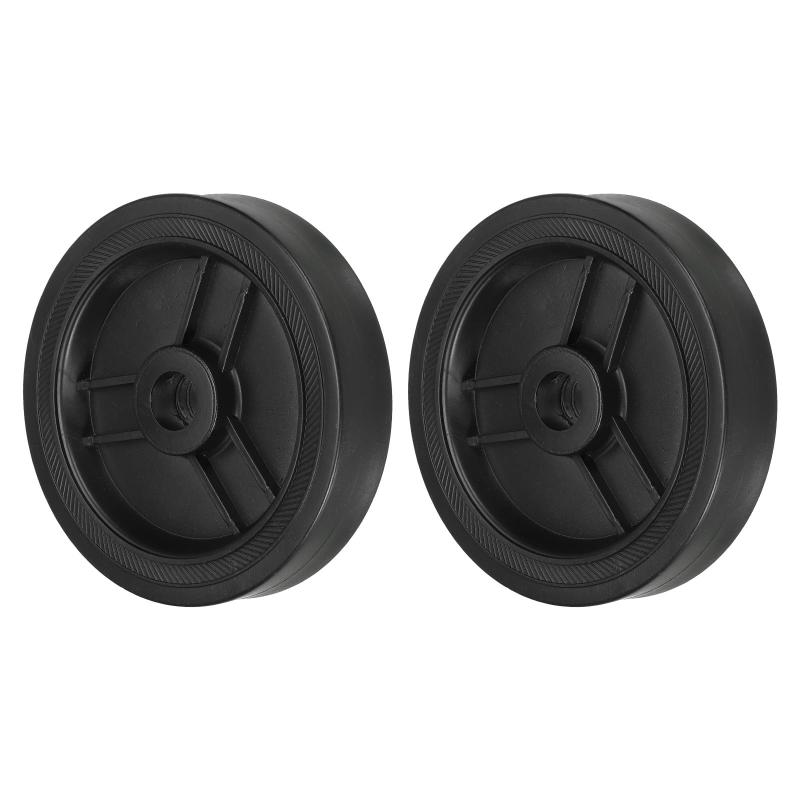 PATIKIL 4.76" エアコンプレッサーホイール 0.65" 穴付き2個セット 簡単な移動性 ため ユニバーサルエアコンプレッサーホイール 黒取り付け穴の直径：121mm / 0.65" ；寸法：121m...
