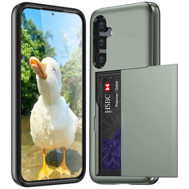 Galaxy S25 ケース Galaxy S24 ケース カード収納 背面 米軍MIL規格 耐衝撃最強 ギャラクシーS24/S25 SC-51E SCG25 ケース ICカード収納 落下防止 全面保護 指紋防止 滑り止め 擦り傷防止 ブラ...