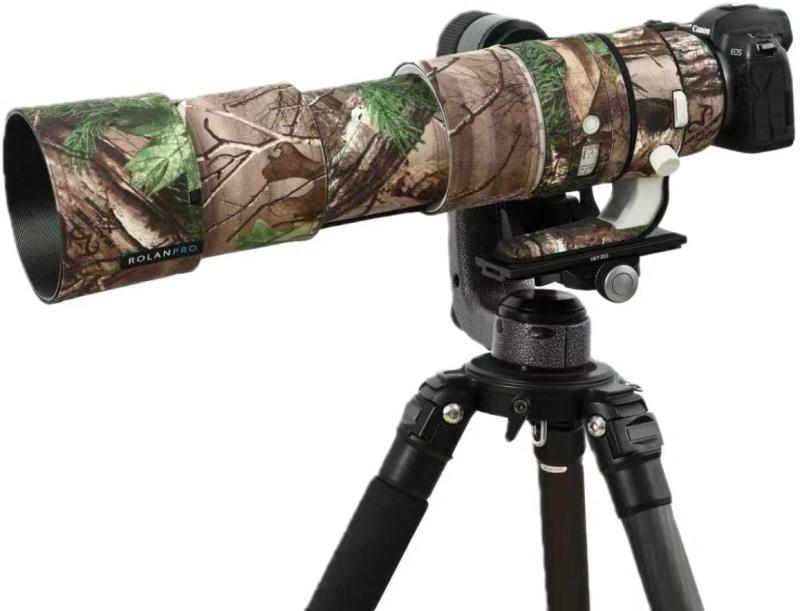 Rolanpro 防水レンズ迷彩コート適合するCanon RF 200-800mm F6.3-9用 USMレインカバー レンズ保護スリーブケース Canon RF 200 800レンズカバー用