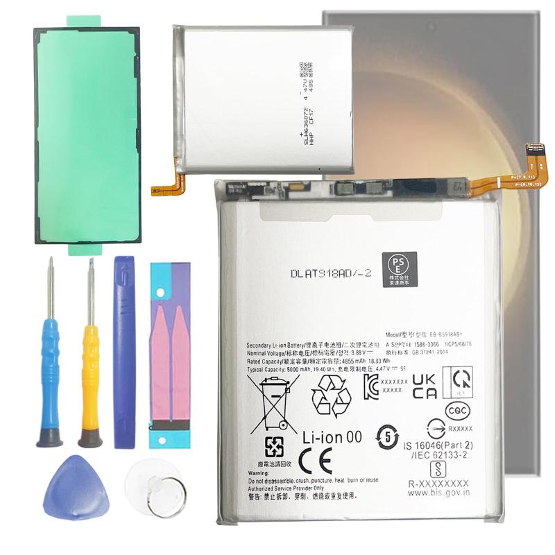 Aousavo 交換用電池x1個 EB-BS918ABY 互換バッテリー Sam-sung Galaxy S23 Ultra 電池パック PSE認証 適用SM-S918B/S23 Ultra 5G等機種 対応交換用バッテリ対応機種：Sam-...
