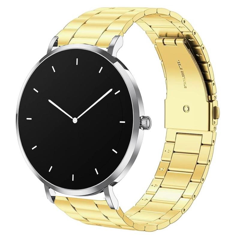 [Lamshaw] for MONOMAM Rotondo スマートウォッチ 交換バンド,18mm バンド, ステンレス製 メタル ベルト 金属交換ベルト 時計ストラップ 対応 MONOMAM Rotondo ‎1.19 インチ スマートウ...