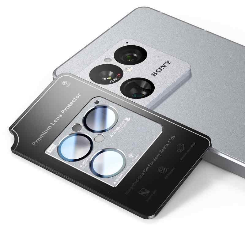 Xperia 1 VIII 用 カメラレンズ保護フィルム, サファイアガラス製, アルミ合金カメラカバー, レンズプロテクターXperia 1 VIII 用 カメラレンズ保護フィルム, サファイアガラス製, アルミ合金カメラカバー, レンズ...