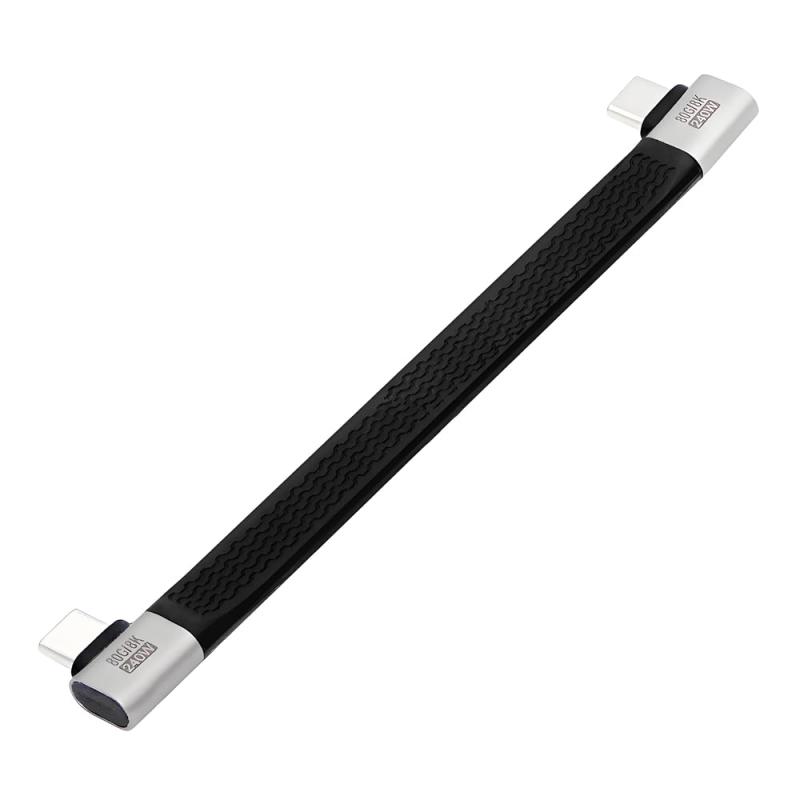 Cablecc 240W 80Gbps フラットスリムFPCケーブル USB5.0 16K@30hz 8K@60Hz 5K ストラップチェーン USB4.0 Thunderbolt3/4/5対応
