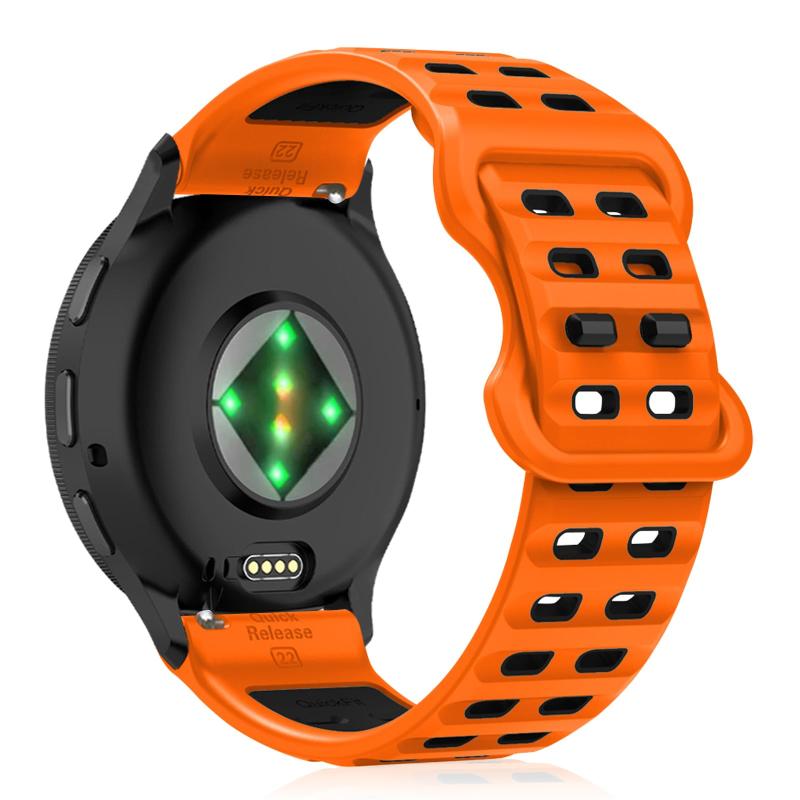 [RicYeel] 22mm バンド Garmin Venu 4 3 2 45mm/Forerunner 265 265 Music 255 255 Music 対応 シリコンスポーツバンド おしゃれ 柔らかい 防汗 男女兼用 交換ベルト ...