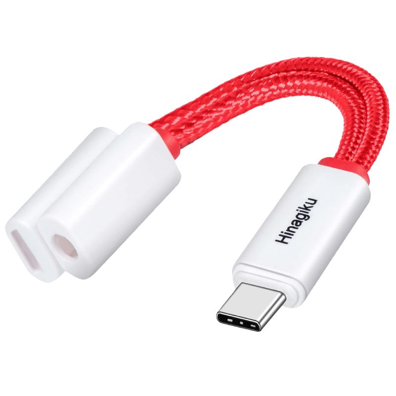 Hinagiku USB-C to USB-Cポート/3.5mmイヤホンジャック、2in1、充電/イヤホン同時、充電しながらイヤホンに繋げる、急速充電、Power Delivery、3A電流、ハイレゾ (24bit/96kHz)、耐久素材、...