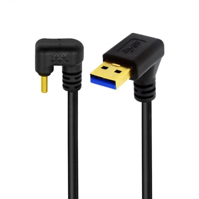 CY USB 3.0 直角ケーブル タイプ A - タイプ C USB-C オス - 480Mbps USB-C 前面および背面角度付き U 字型電源データ ケーブル