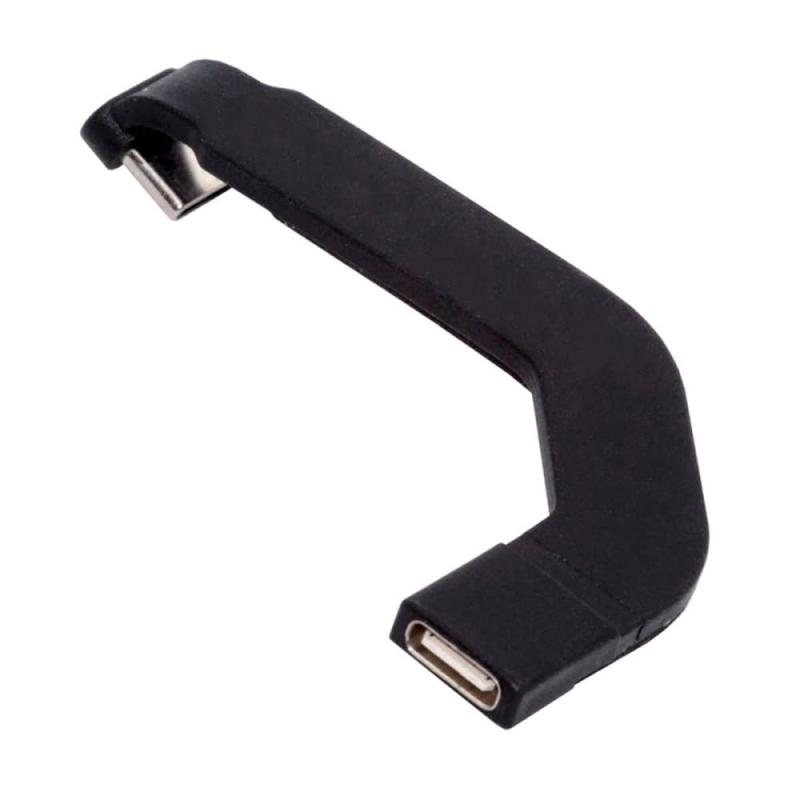 Xiwai Angled 360 Degree Type-C Fast Charge Male to USB-C Female Extension Ultra Slim Data Flat Cable Connector Protector...