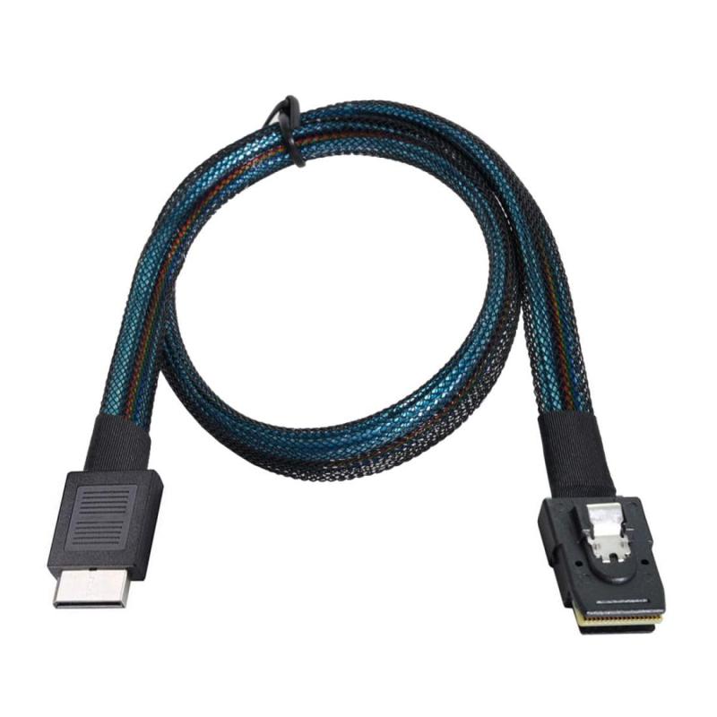 chenyang SFF-8611 Cable OCuLink PCIe PCI-Express 4.0 SFF-8611 4i Male to SFF-8611 Male Data Extension Cable 50cm for eGP...