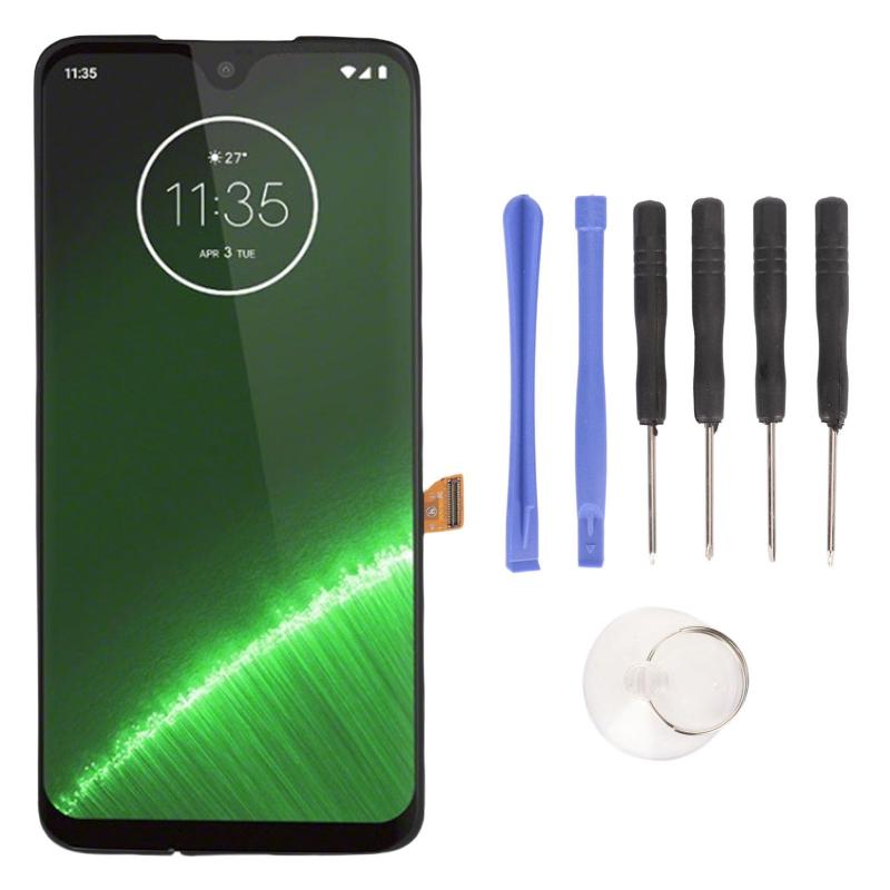Cuifati Moto G7 Plus用LCDディスプレイスクリーンアセンブリ交換用Moto G7 Plus XT1965-2 XT1965-3タッチデジタイザースクリーン修理ツールキット付き、6.2インチ[費用対効果の高いソリューション...