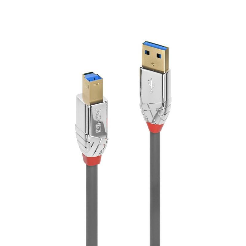 LINDY CROMO LINE USB3.0 Type-A to Type-Bケーブル【高速データ転送】 USB3.0規格に準拠し、最大5Gbpsの転送速度。USB2.0/1.1との下位互換性あり。【高耐久端子】 24k純金メッキの接点に...