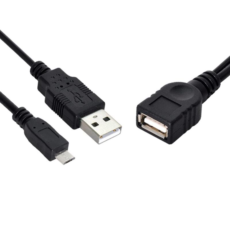 chenyang USB 2.0 - Micro USB OTGケーブル USB電源ポート付き オンザゴー充電 同時充電