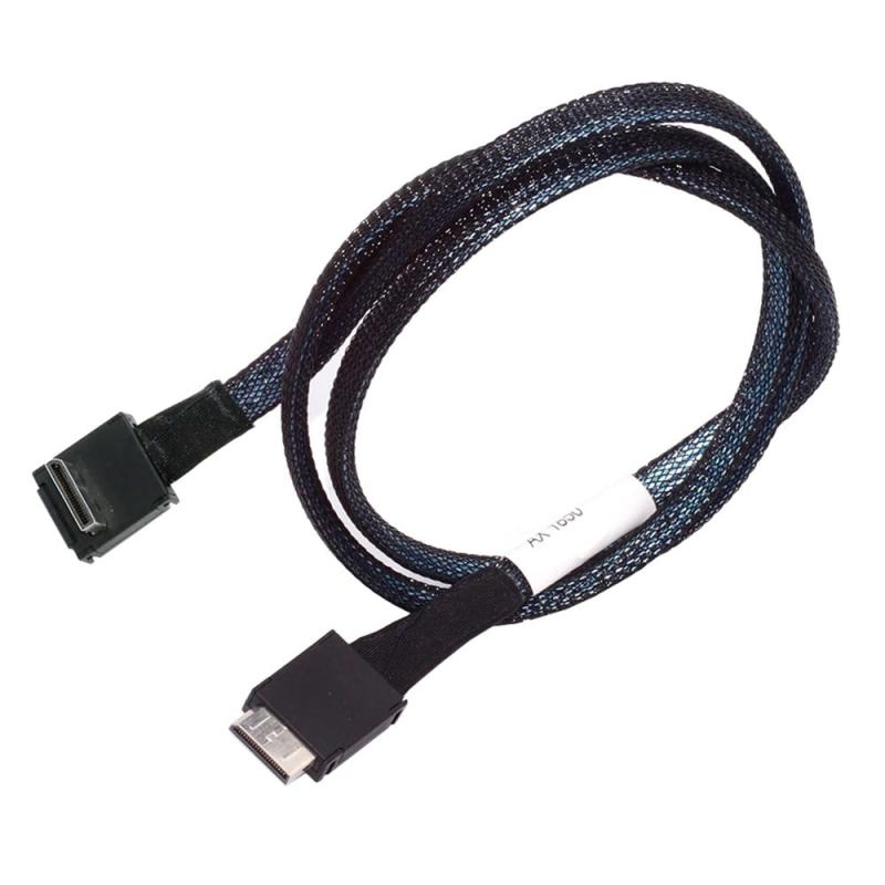 Cablecc PCIe 4.0 OcuLink PCI-Express SFF-8611 4i から SFF-8611 データアクティブケーブル ダウンアングル 90 度 eGPU SSD 用