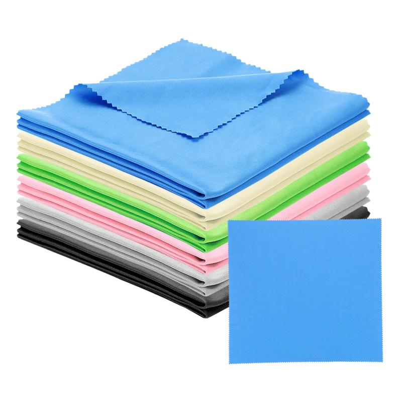PATIKIL 眼鏡用マイクロファイバークリーニングクロス 12"x12" 12枚入り グラスクリーニングクロス ソフトワイプ スクリーンクロス カメラレンズ 眼鏡 スクリーン用 6色カラー：黒、グレー、ブルー、ピンク、...