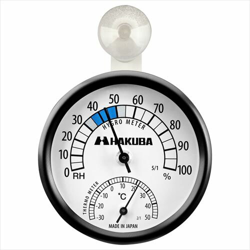 カメラ・レンズの保管場所の湿度と温度管理に。保管ボックスの外から確認がしやすいアーム型吸盤付き。【商品仕様】外寸法（アーム取外し時）:約φ67mm×D25mm外寸法（アーム装着時）:約W67mm×H93mm×D27mm湿度計精度:±5％以内...