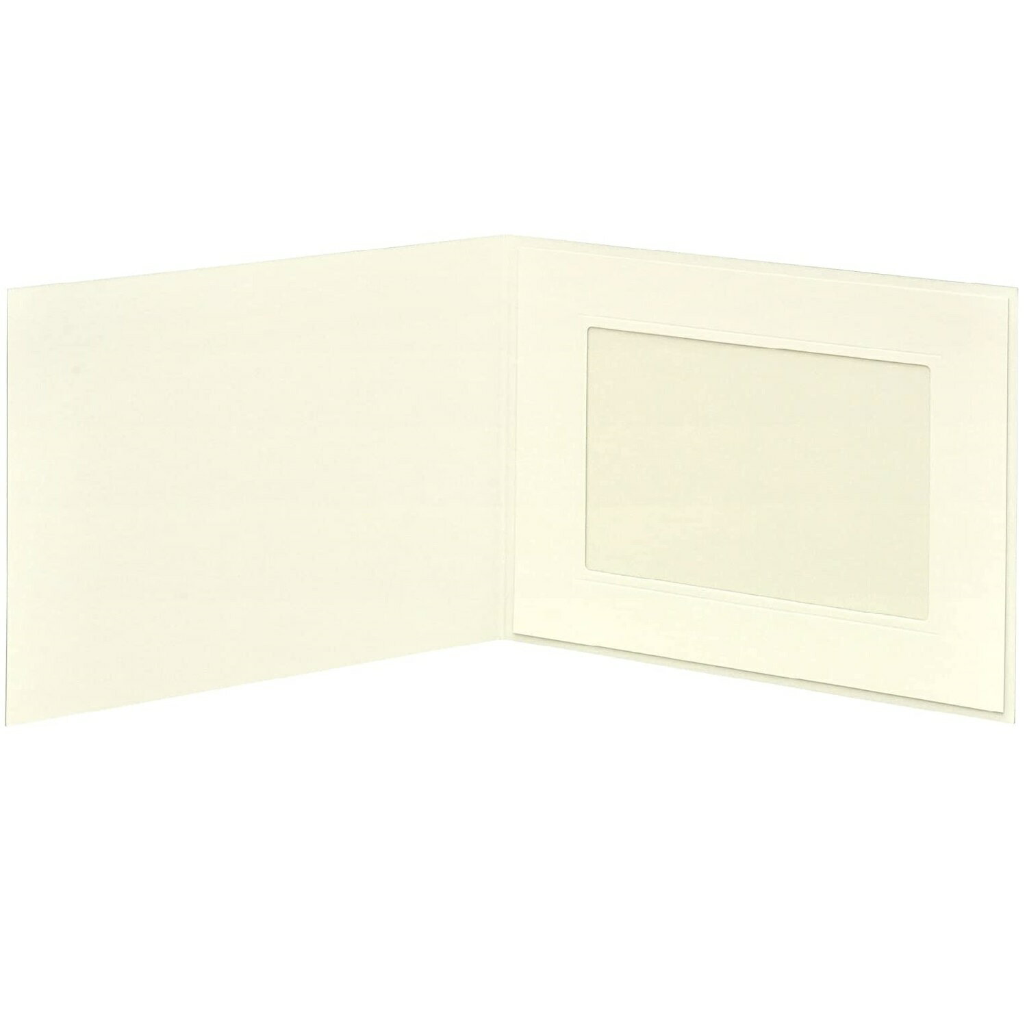 幅広い用途で使いやすい、表紙カットのない無地台紙【商品仕様】仕様:二つ折り、横表紙材質:紙表紙:アンコなし（1mm）中額中抜き:ビク抜き表紙外寸法:194×245mm中額中抜き寸法:115×165mmパッケージ:PP袋表紙カットのない無地の...