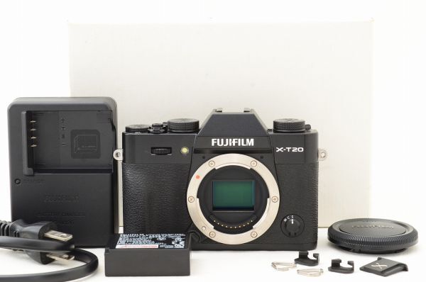 ＊集合写真1枚目の物がすべてです。 万が一商品説明の付属品と写真に相違がある場合は必ず質問ください。 ・注意事項：お使いのモニターの発色具合によって、実際のものと色が異なる場合がございます。 FUJIFILM X-T20 ボディ Shot数...