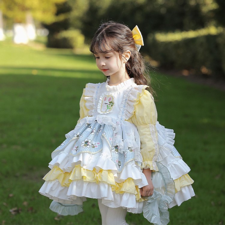 長袖 ロリータドレス 女の子 ロリータ ワンピース リボン プリンセスワンピース 可愛い お姫様 森ガール メイド服 ロリータ風ワンピ ハロウィン コスプレ衣装 コスチューム イベントパーティー 結婚式 発表会 長袖 ロリータドレス 女の子...
